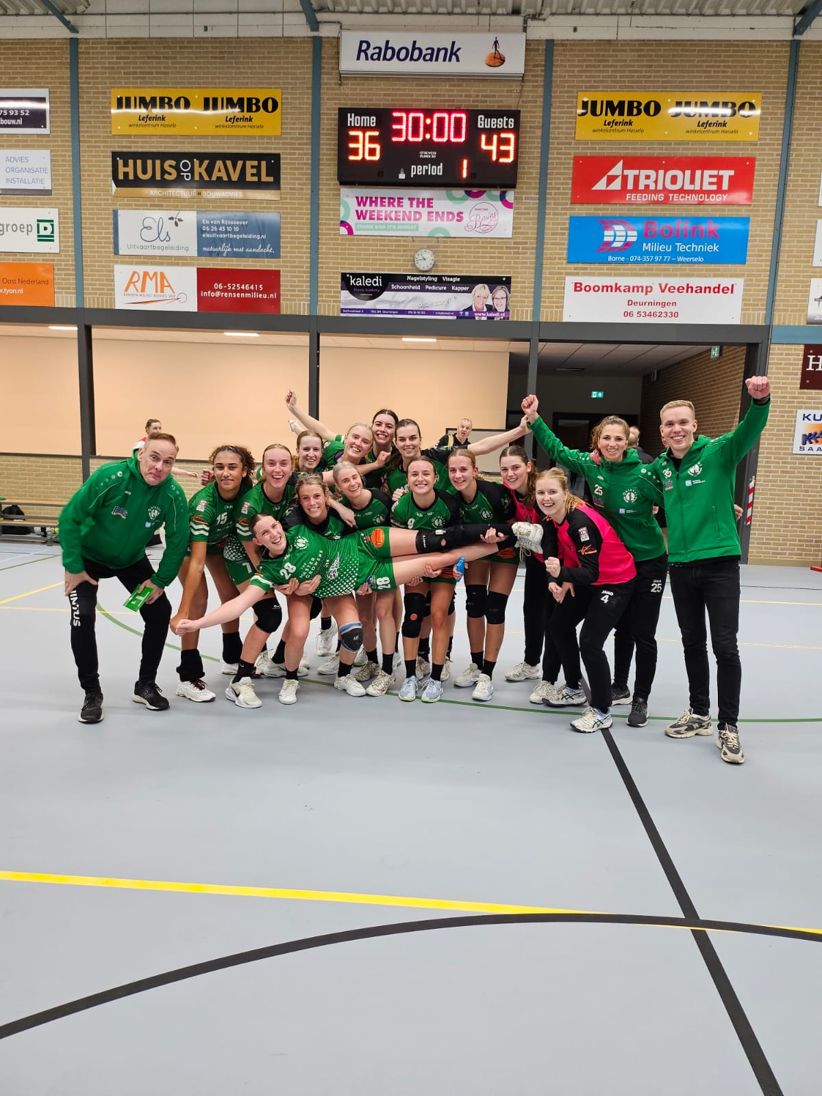 Heren 1, Dames 1 en 2 wonnen, Uni-Verde HS1 verloor - Quintus Handbal